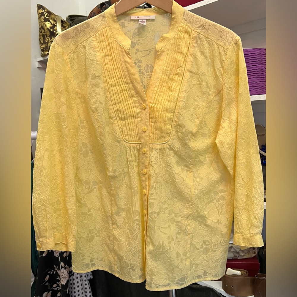 Jm Collection - Perfect For Spring/Summer! Sheer Yell… - Gem